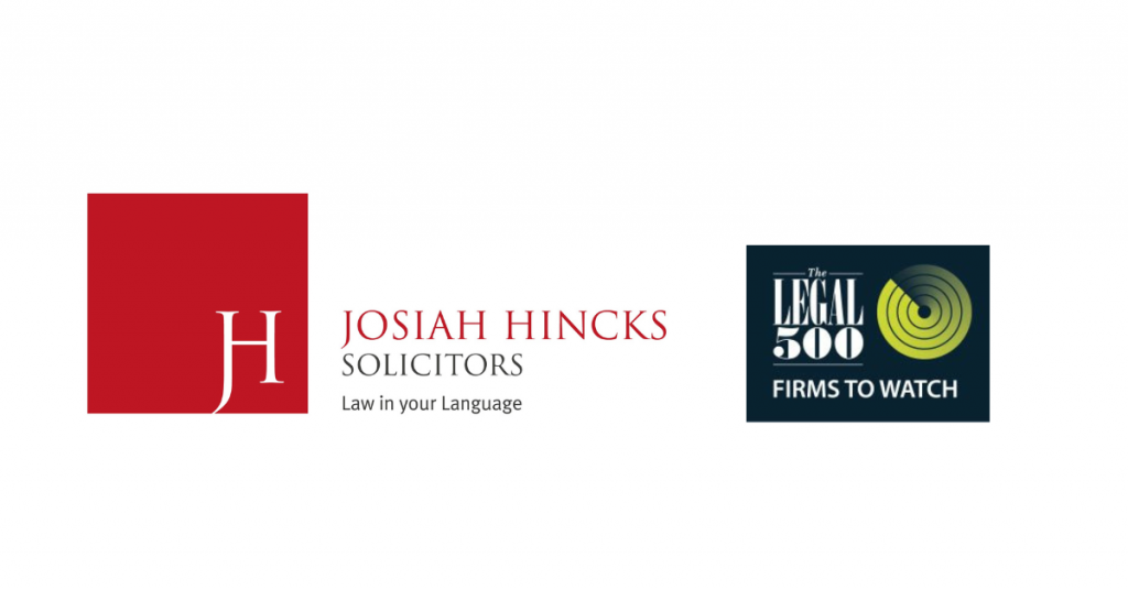 Josiah Hincks recognised in the 2023 Legal 500 UK Guide